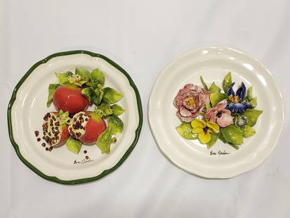 Eva Gordon, Group Of Twelve Ceramic Fruit And Vegetables