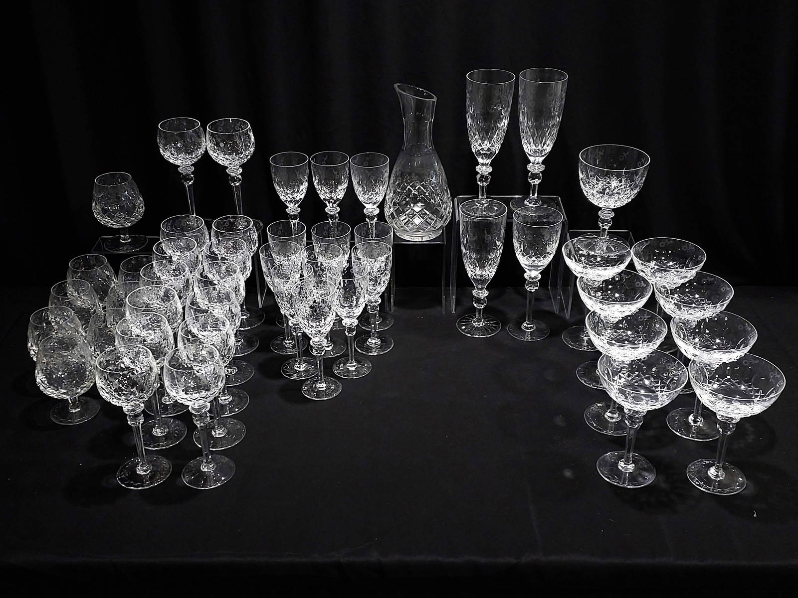 Rogaska "gallia" Cut & Engraved Crystal Stemware Auction