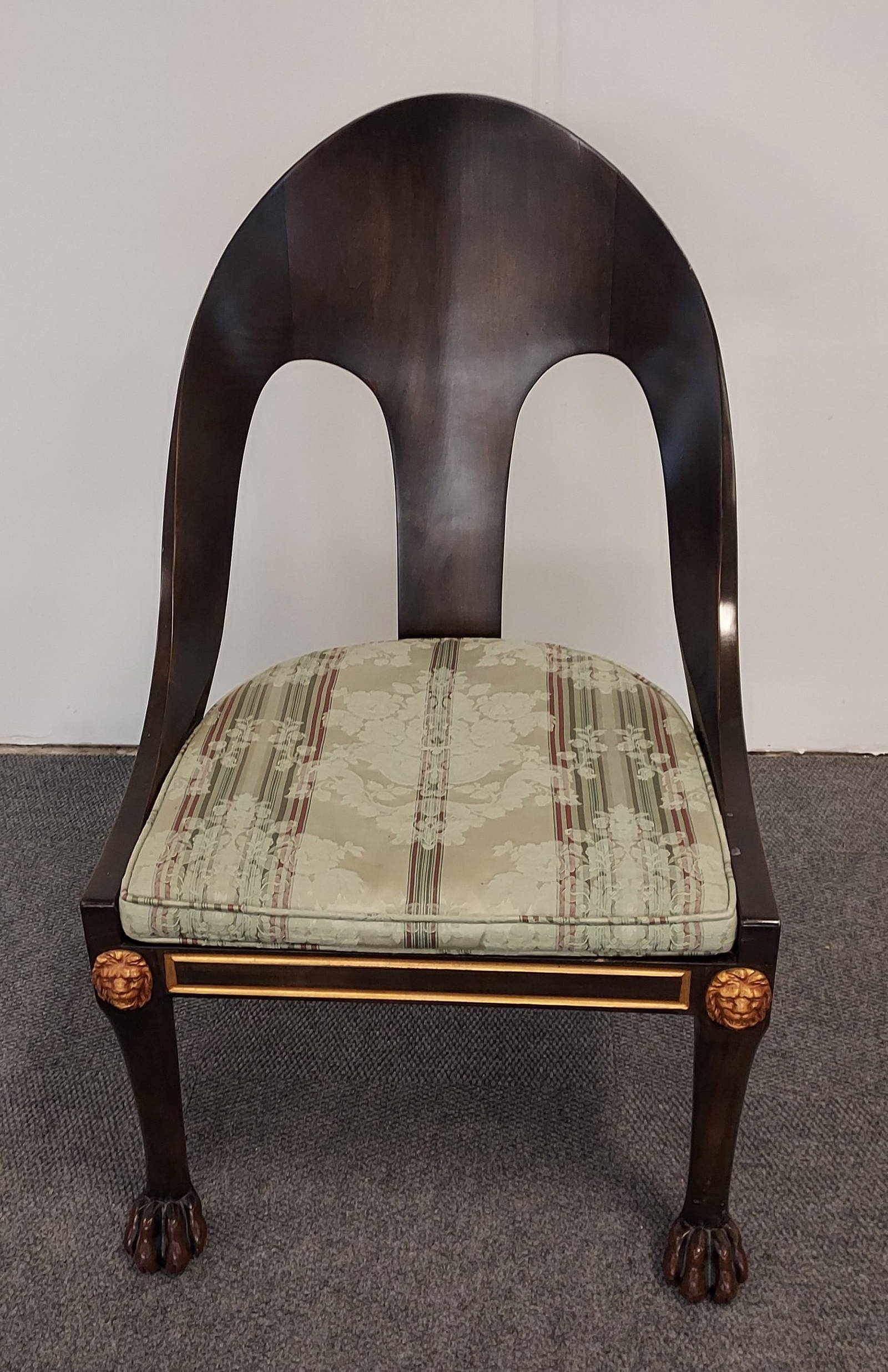 H1057 Baker Furniture Regency Style Spoon-back Sid Auction