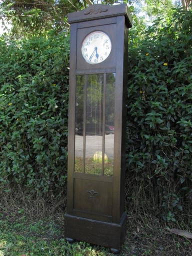 Dufa German Carved Oak Grandfather Clock