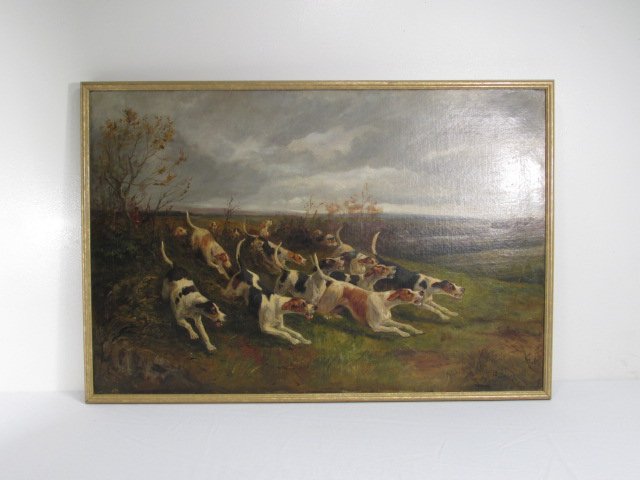 ARTHUR ALFRED DAVIS FOX HUNT OIL PAINTING - Feb 05, 2014 | Auctions ...