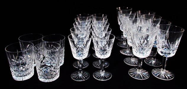 16pc Waterford Lismore Cut Crystal Stemware