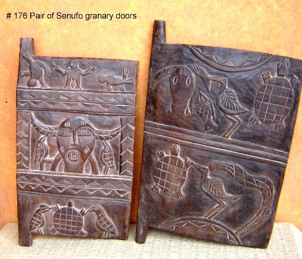 Pr African Granary Doors Senufo Tribe, Ivory Coast