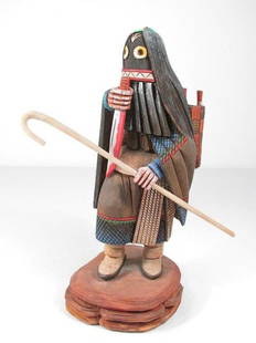 Hopi Kachina, Soyok Wuhti By Fred Koruh