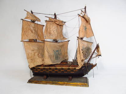 Vintage Model Ship "navio Espanol"