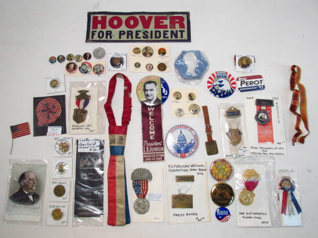 Assorted Presidential Election Ephemera: Garfield,