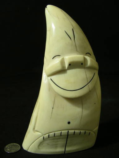 Alaskan Eskimo Bilikin Carved Whales Tooth
