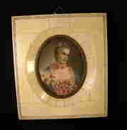 Miniature Portrait in Ivory Frame, Signed - Dec 05, 2013 | Klein James ...