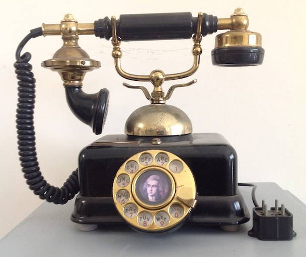 Vintage Onyx Rotary Telephone