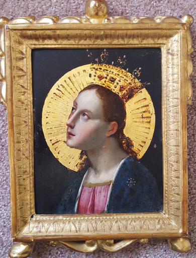 Italian Old Master Renaissance Painting On Copper