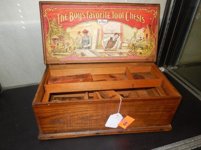 Vintage Boys Toy Chest Very Cute Vintage Wooden Toy