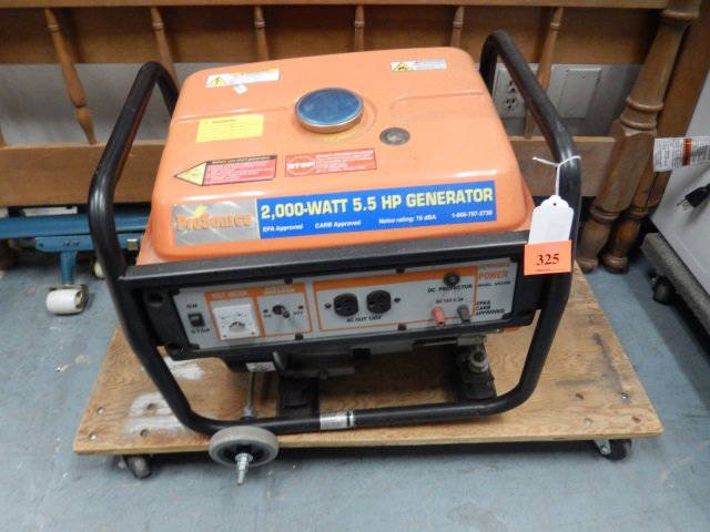 2,000 Watt Generator Pro Source 2,000 5.5 Hp Generator