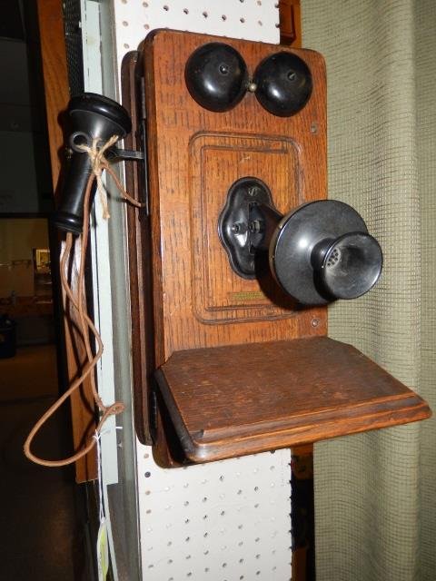Antique Oak Telephone Oak Phone Made Into A Planter
