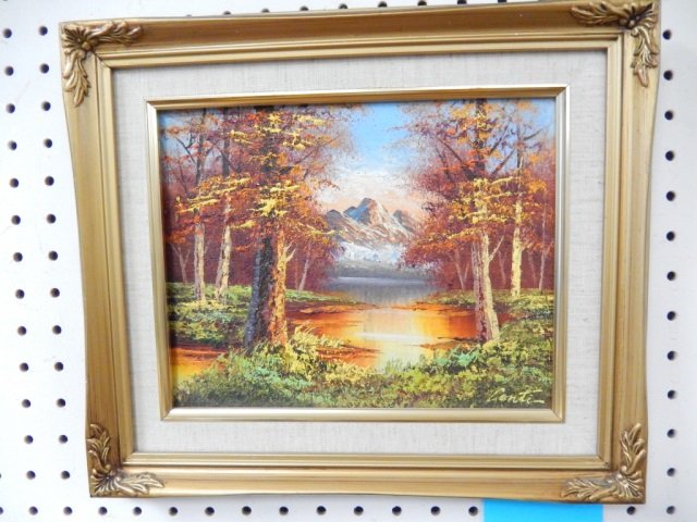 SMALL SIGNED CONTI PAINTING SIGNED CONTI? SCENIC