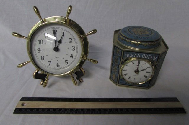 2 Desk Clocks One Is Roger Lascelles Clocks Of London