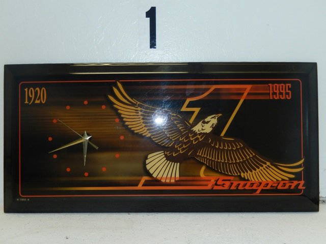 Snap On 75th Anniversary American Eagle Wall Clock Snap