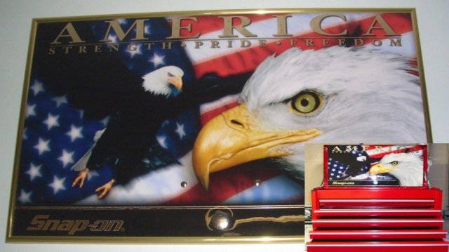 Snap On 2000 American Pride Tool Box Mural Strength,