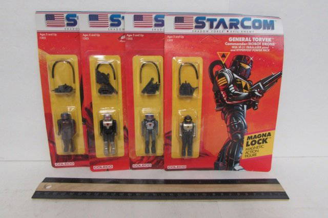 1986 Starcom Shadow Force Evil Enemy Figures (4) All