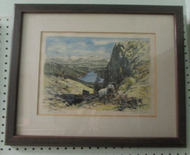 GEORGE MATHIS 'DONNER LAKE' FRAMED ORIGINAL ART - May 04, 2014 | The ...