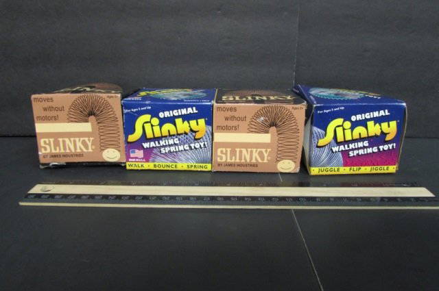 Metal Slinkys (4) All Are New In Original Packaging