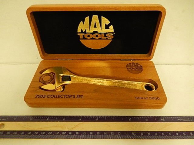 MAC TOOLS 24K GOLD PLATED WRENCH 2003 COLLECTOR'S SET,