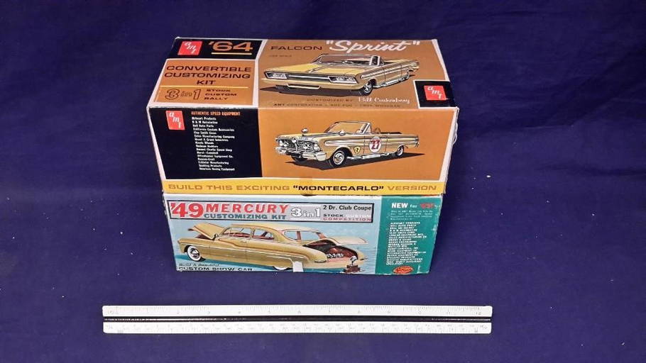 Amt Vintage Plastic Car Model Kits (2)