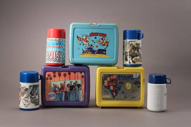 Vintage Lunch Boxes And Thermos Bottles