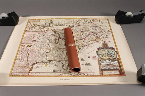 Reiner Ottens American Heritage Map Of New France