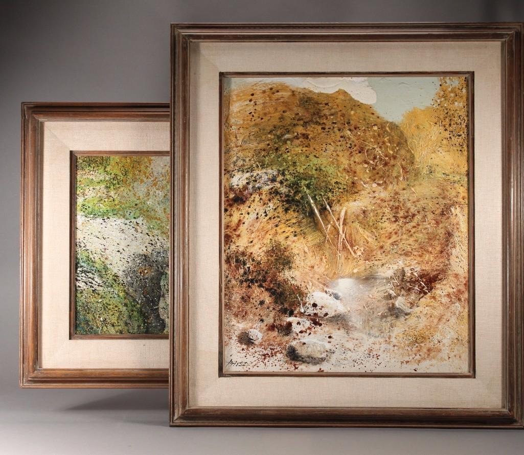 Signed Ray Friesz Abstract Painting (2)