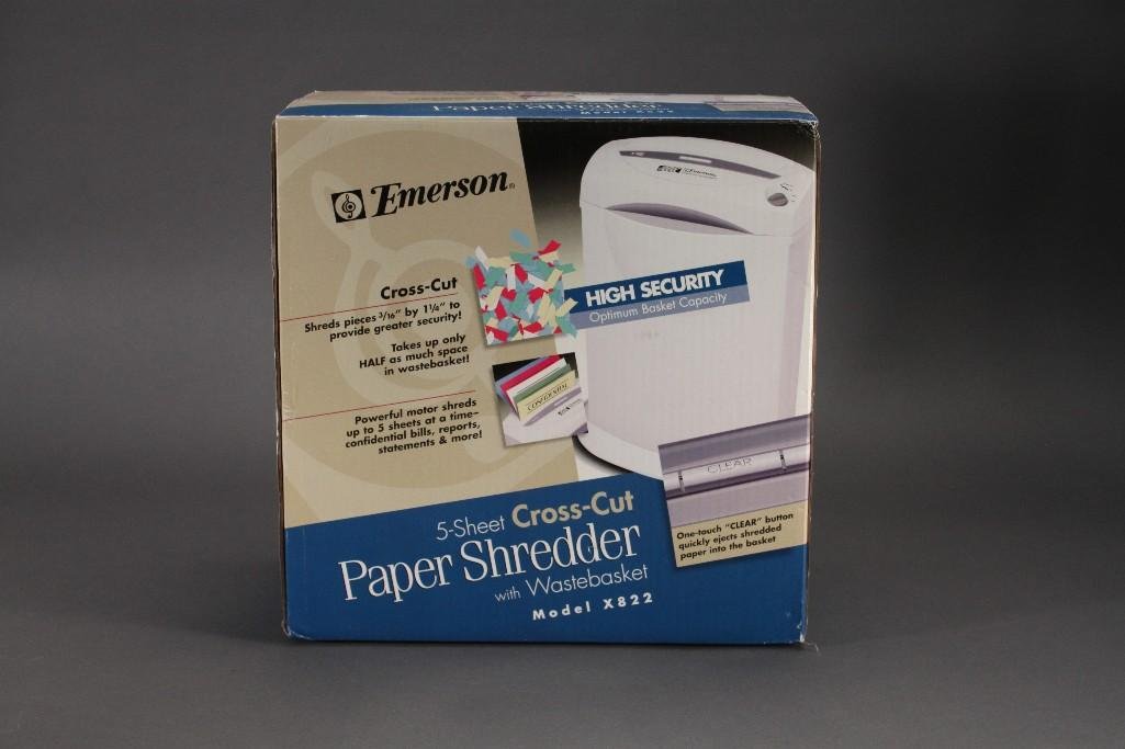 Emerson Cross Cut Paper Shredder