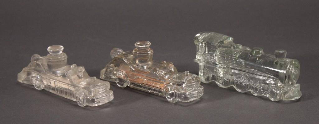 Vintage Clear Glass Candy Dispensers (3)