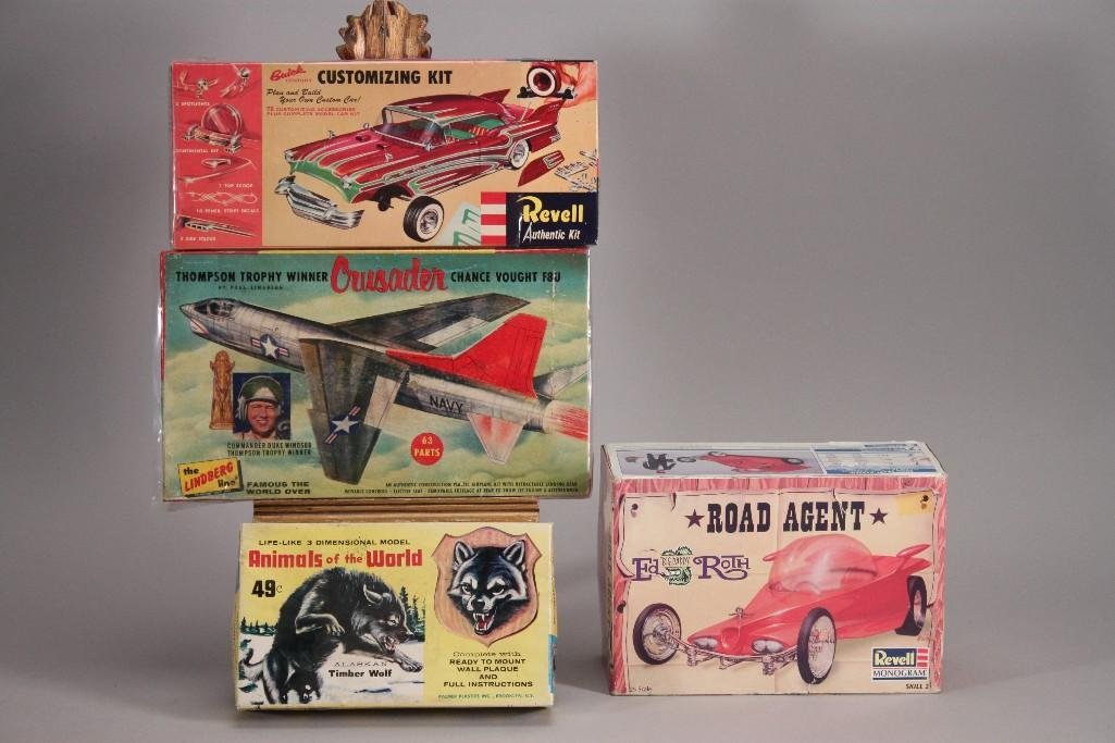 Plastic Vintage Model Kits (4)