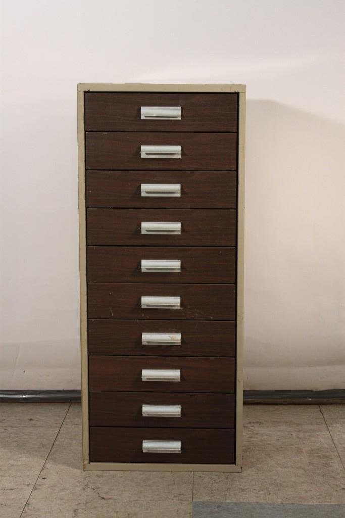 Metal 10 Drawer Cabinet