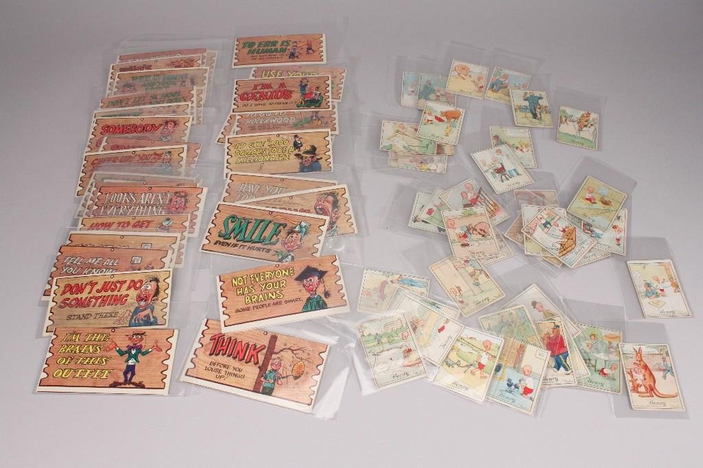 Vintage Cigarette Cards & Wacky Plak Cards