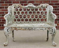A 'WHITE HOUSE ROSE GARDEN' PATTERN IRON BENCH - Feb 25, 2017 | Soulis ...