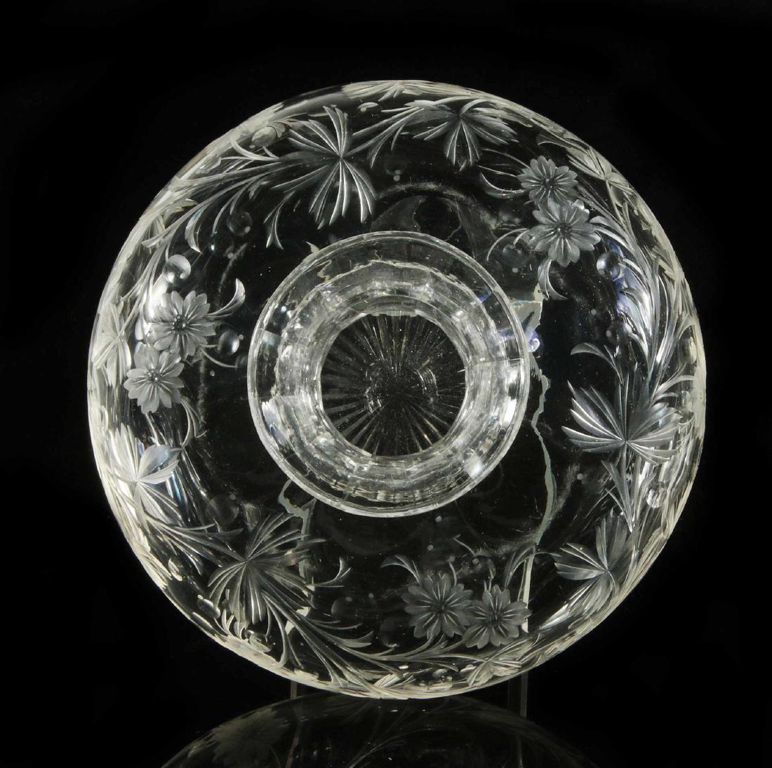 SIGNED WEBB ENGRAVED CUT GLASS CENTER VASE - Feb 25, 2017 | Soulis ...