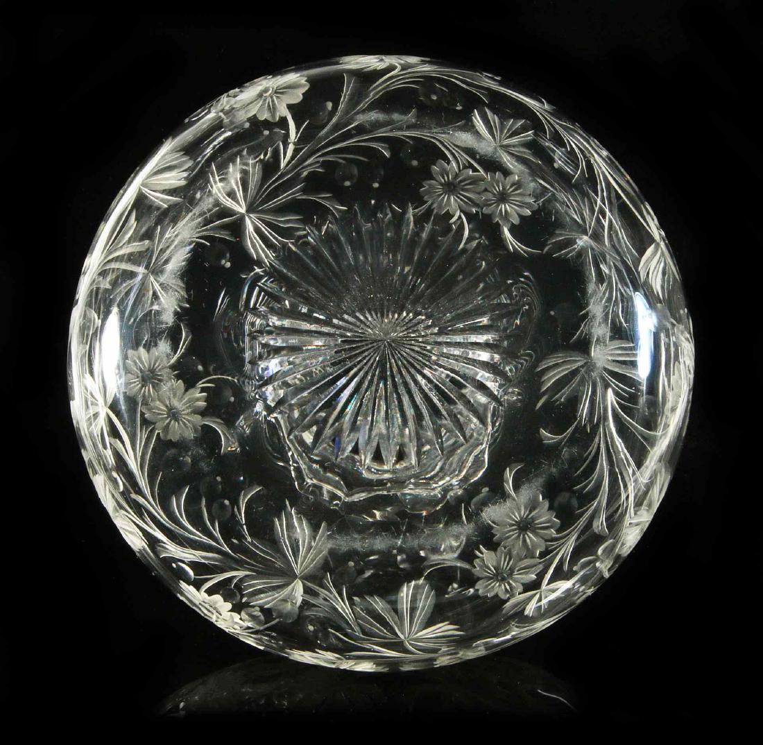 SIGNED WEBB ENGRAVED CUT GLASS CENTER VASE - Feb 25, 2017 | Soulis ...