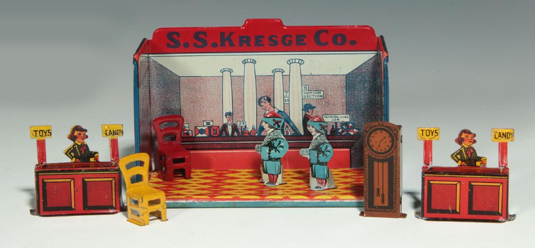 A MINIATURE TIN LITHO S.S KRESGE CO. DRUG STORE