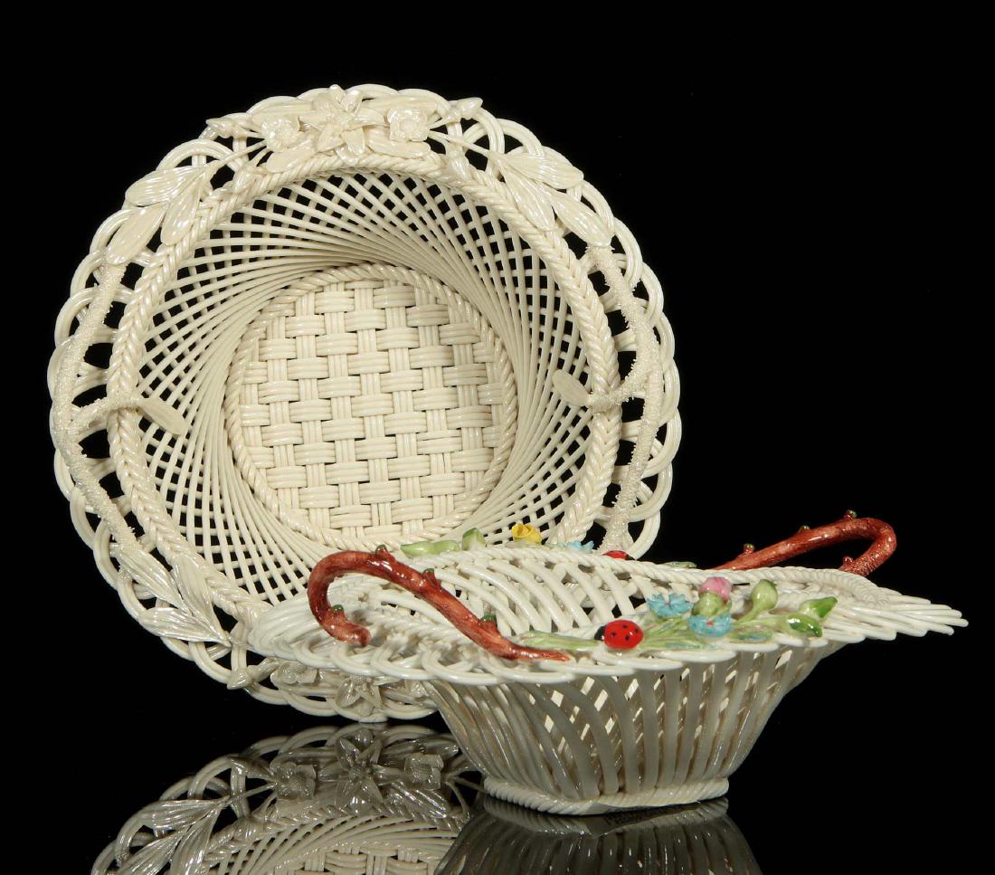 Four Pieces Of Irish Belleek Porcelain