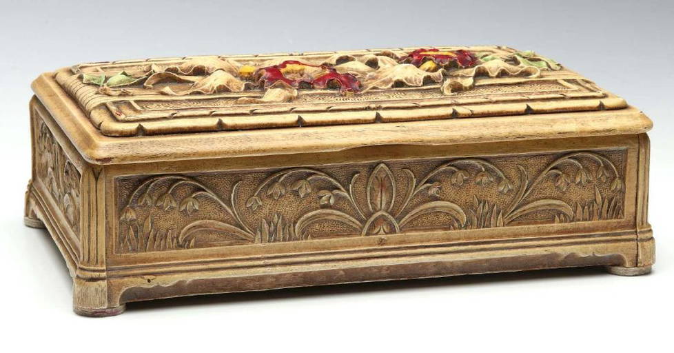 A Syroco Wood Dresser Box