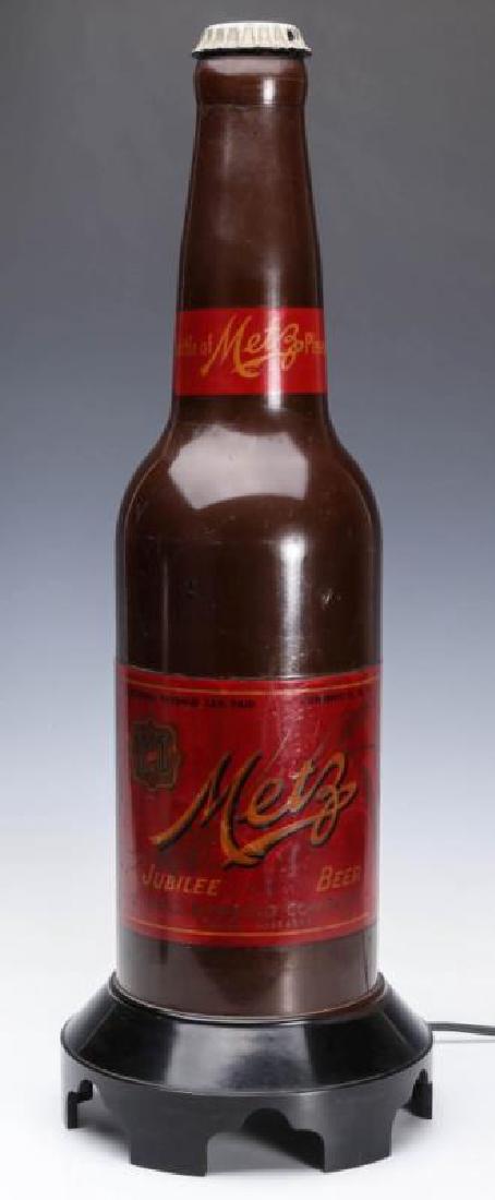 METZ BEER BOTTLE FIGURAL ADVERTISING RADIO C. 1946