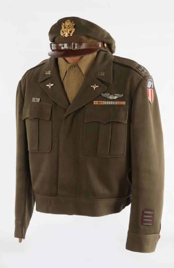 Us Wwii Aaf Officer Ike Jacket & Crusher Cap, Cbi