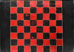19th c Game Board in old Red and Black Paint - Nov 06, 2020 | Merrill's ...