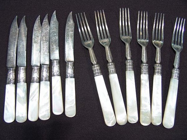 Antique Pearl Handled Flatware