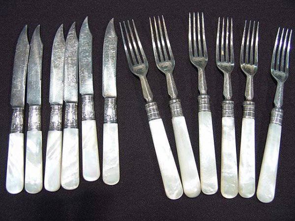 Antique Pearl Handled Flatware