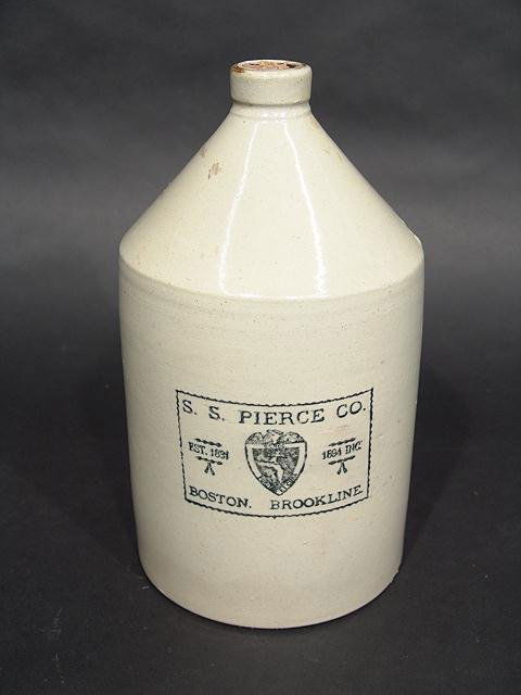 302: S.S. PIERCE CO. BOSTON ADVERTISING STONEWARE JUG - Dec 03, 2006 ...