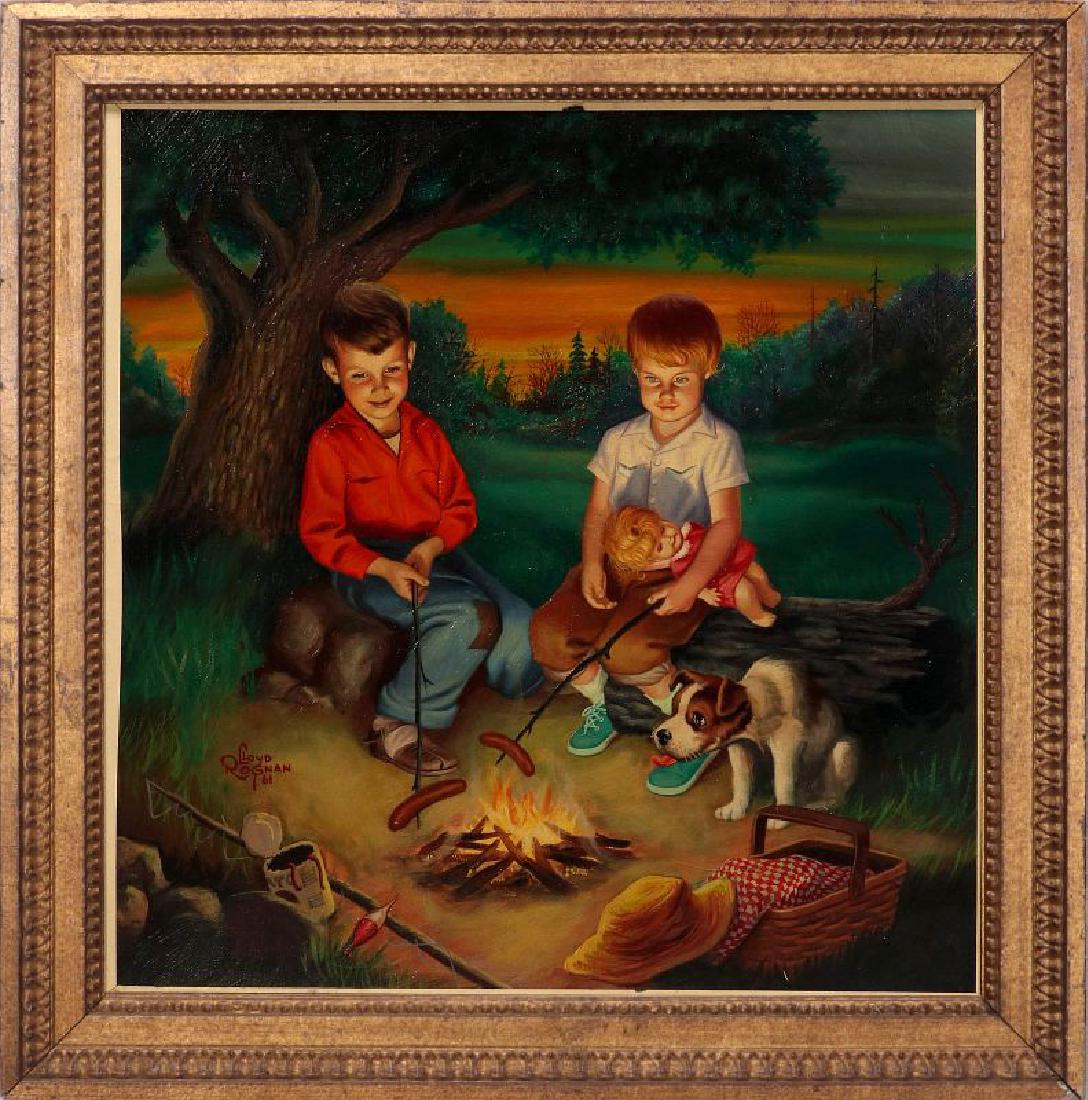 LLOYD ROGNAN (1923-2005) OIL ON BOARD, AND STUDY - Feb 16, 2018 ...