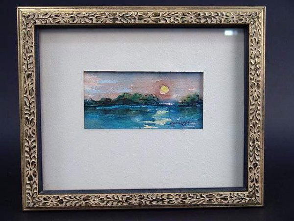 698: ORIG WATERCOLOR BY KANSAS ARTIST SIGNE LARSON