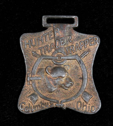 Hunter, Trader, Trapper Advertising Watch Fob