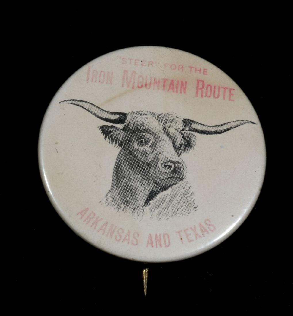 ST. LOUIS, IRON MOUNTAIN AND SOUTHERN RR BUTTON